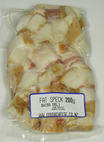White Speck Smoked - Fat Speck 200g | Products - Gouda Cheese Shop