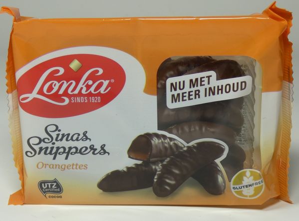 Orange Pieces Lonka - Sinas Snippers | Products - Gouda Cheese Shop