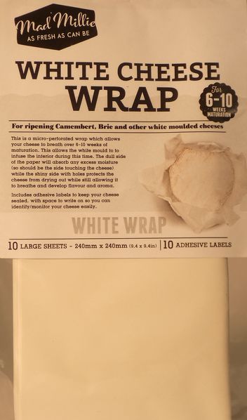 Wrap White 240 X 240 (10 Pack) | Products - Gouda Cheese Shop